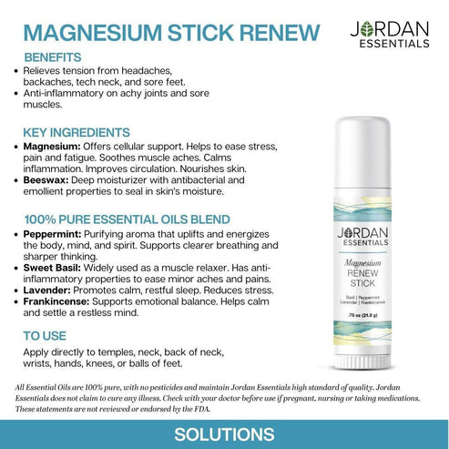 Magnesium Sticks from Jordan Essentials – Wellness Lounge