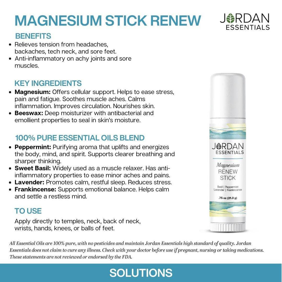 Magnesium Sticks from Jordan Essentials – Wellness Lounge